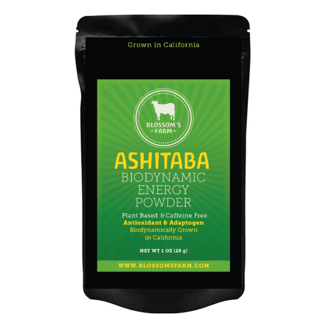 Ashitaba biodynamic energy powder caffeine free plant-based | Blossom's ...
