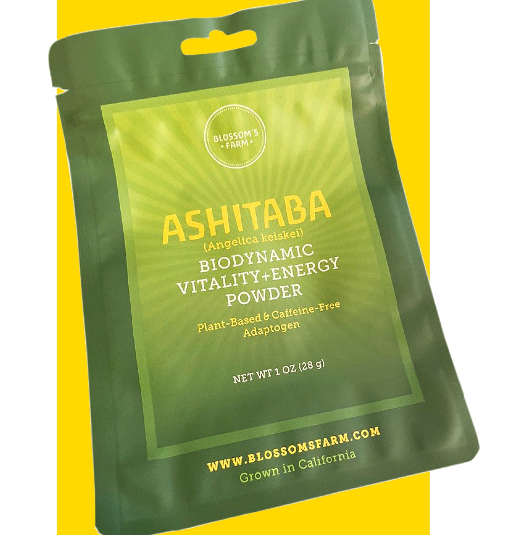 Ashitaba biodynamic energy powder caffeine free plant-based | Blossom's ...